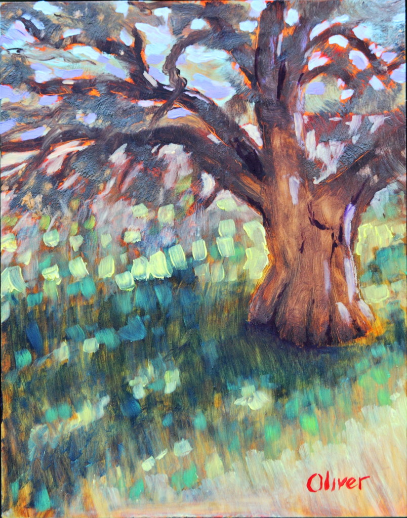 Ramona Oak, Plein Air Painting - Ronald Lee Oliver